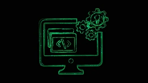 Software Development Animated Icon appea... | Stock Video | Pond5
