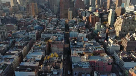 SoHo, Tribeca, Downtown Manhattan NYC, A... | Stock Video | Pond5