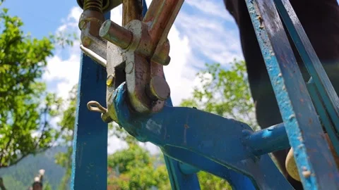 Soil digging iron tools for farmers work... | Stock Video | Pond5