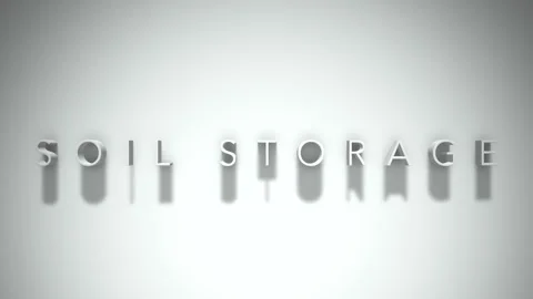 soil storage 3D title animation with sha... | Stock Video | Pond5