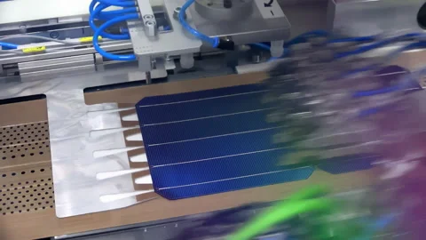 Solar Cell Manufacturing Stock Video Footage | Royalty Free Solar Cell ...