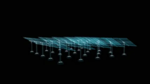 Solar Panel Concept. Seamless loop 4k 60... | Stock Video | Pond5