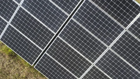 Solar panels of a photovoltaic system | Stock Video | Pond5