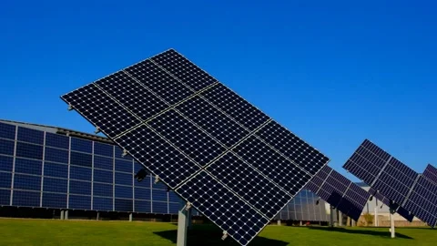 Solar panels samples. Solar panels adver... | Stock Video | Pond5