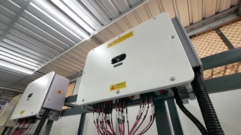 Solar Power Control Room in Modern Facto... | Stock Video | Pond5