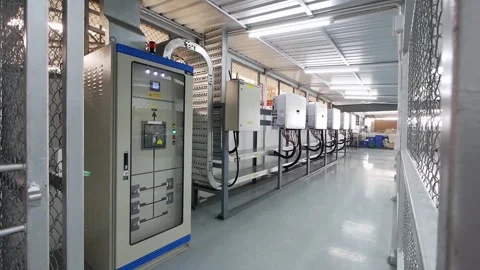 Power Factory Control Room Stock Video Footage | Royalty Free Power ...
