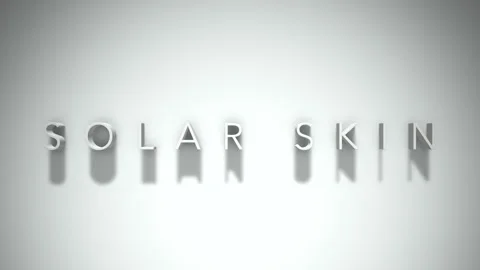 Solar Skin 3D title animation with shado... | Stock Video | Pond5
