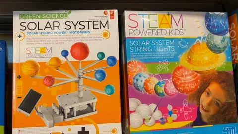 Solar System and Steam Powered Kids | Stock Video | Pond5