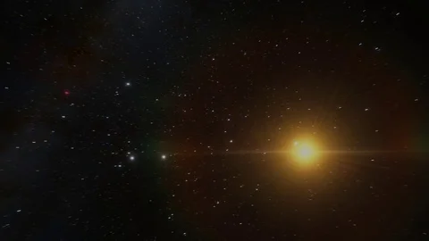Solar System Flyby and Milky Way | Stock Video | Pond5