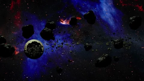 Solar system, planets and space rocks | Stock Video | Pond5