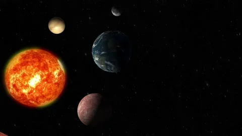 Solar system planets footage,Complete so... | Stock Video | Pond5