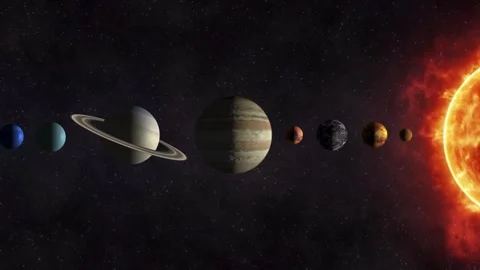 Solar System, Planets. Galactic Discover... | Stock Video | Pond5