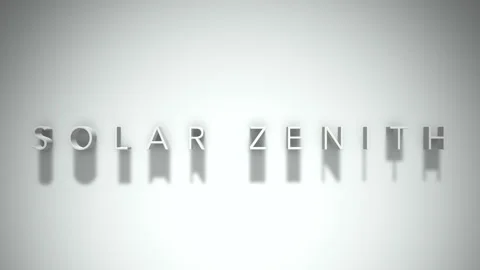solar zenith 3D title animation white te... | Stock Video | Pond5