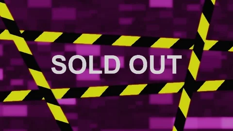 Sold out pixel computer screen animation | Stock Video | Pond5