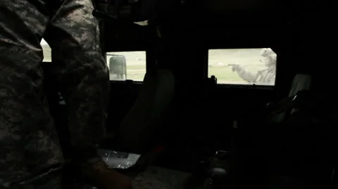 Inside Humvee Stock Footage ~ Royalty Free Stock Videos | Pond5