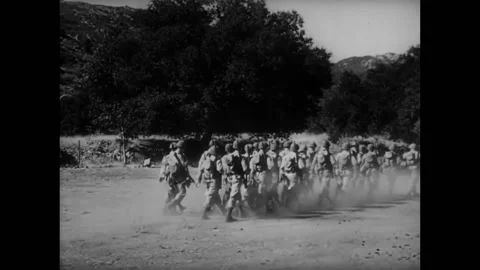 Soldier falling behind during basic trai... | Stock Video | Pond5