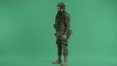 Soldier Green Screen Stock Footage ~ Royalty Free Stock Videos | Pond5