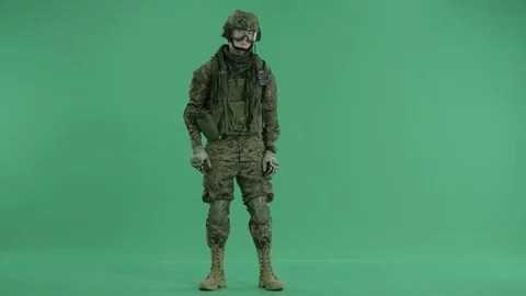 Green Screen Soldier Stock Footage ~ Royalty Free Stock Videos | Pond5