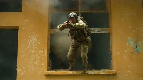 Soldier Jumping Stock Video Footage | Royalty Free Soldier Jumping ...