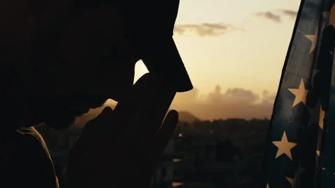Soldier Praying for memorial day war dea... | Stock Video | Pond5