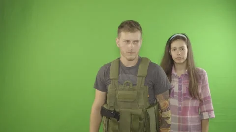 Soldier pulling out hand gun and guardin... | Stock Video | Pond5