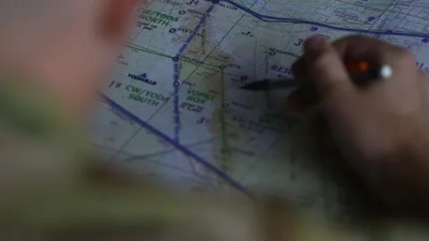 Soldier studying map | Stock Video | Pond5
