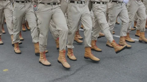 Marching Soldiers Boots Stock Footage ~ Royalty Free Stock Videos | Pond5