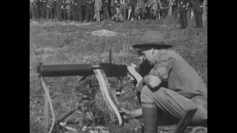 Wwi Machine Gun Fire Stock Video Footage | Royalty Free Wwi Machine Gun ...