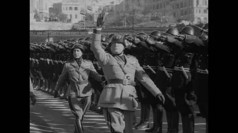 Soldiers Goose Step March Past Italian D... | Stock Video | Pond5