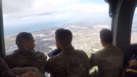 Jump Out From Helicopter Stock Footage ~ Royalty Free Stock Videos | Pond5