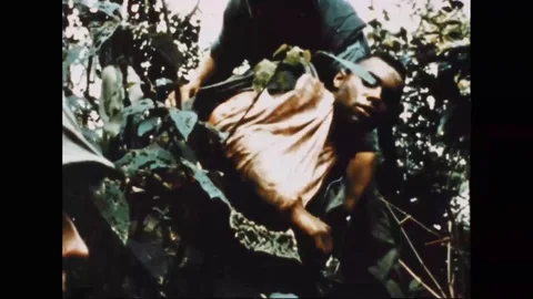 Soldiers move toward enemy position thro... | Stock Video | Pond5