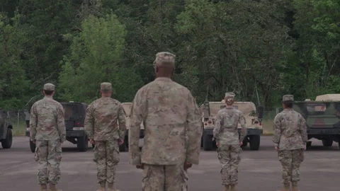 Soldiers Practicing Drill and Ceremony O... | Stock Video | Pond5