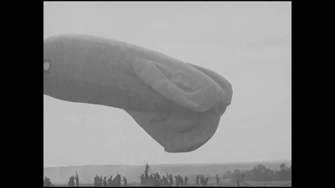 Soldiers work with scouting balloons, Wo... | Stock Video | Pond5