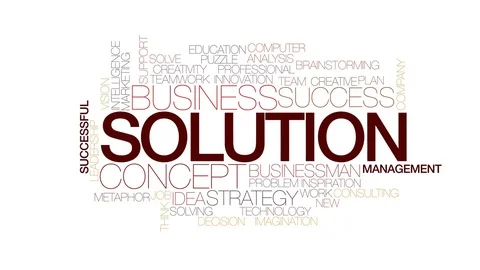 Solution animated word cloud, text desig... | Stock Video | Pond5