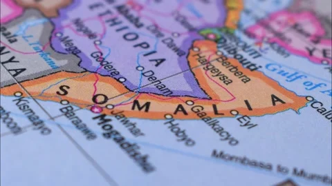 Somalia Country - Geographic Area On The... | Stock Video | Pond5