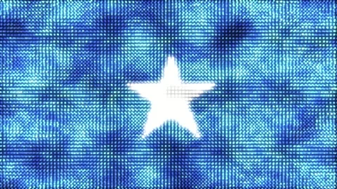 Somalia digital flag - loop animation | Stock Video | Pond5