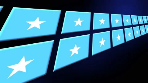Somalia Flag Animated Background 3d Anim... | Stock Video | Pond5