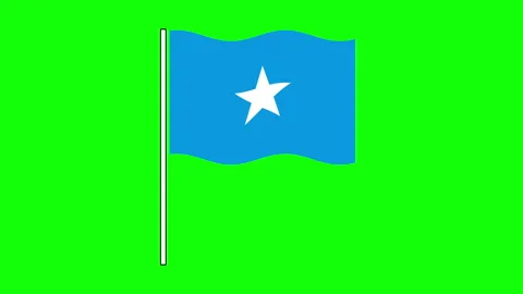 Somalia flag seamless loop animation. Ch... | Stock Video | Pond5