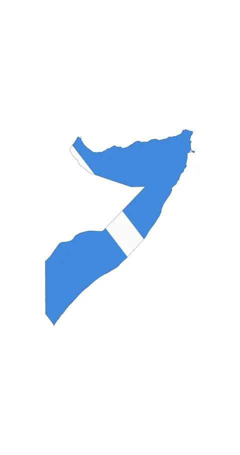 Somalia outline map animation with flag ... | Stock Video | Pond5