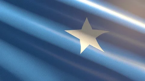 Somalia shiny flag - loop animation | Stock Video | Pond5