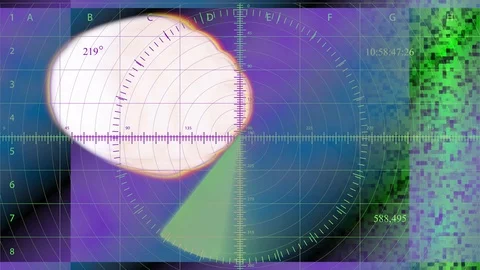 Sonar of Flying through Deep Space Big ... | Stock Video | Pond5