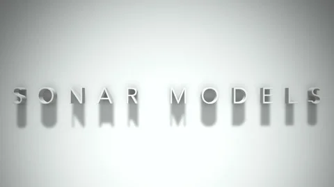sonar models 3D title animation with sha... | Stock Video | Pond5