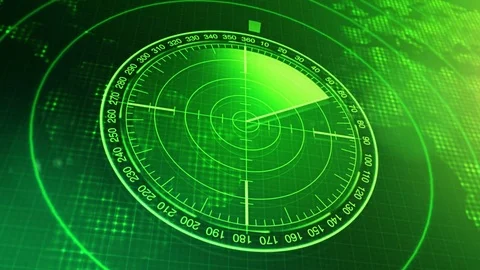 Sonar Screen For Submarines And Ships. R... | Stock Video | Pond5