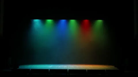 Сoncert on scene theater, stage light w... | Stock Video | Pond5