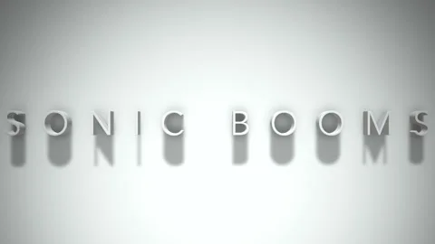 Sonic Booms 3D title animation with shad... | Stock Video | Pond5