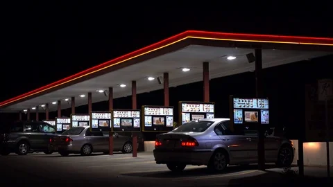 Sonic drive in restaurant car stall, ord... | Stock Video | Pond5