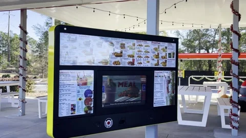 Sonic fast food drive up restaurant smal... | Stock Video | Pond5