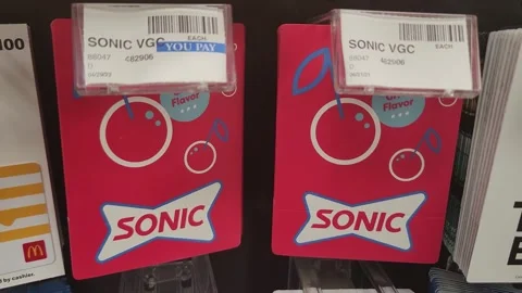 Sonic the Hedgehog Gift Card | Stock Video | Pond5