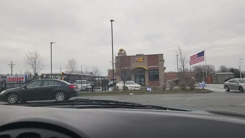 Sonic Restaurant Drive Thru Parking Lot | Stock Video | Pond5