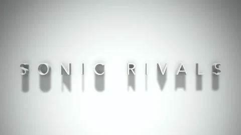 sonic rivals 3D title animation white te... | Stock Video | Pond5